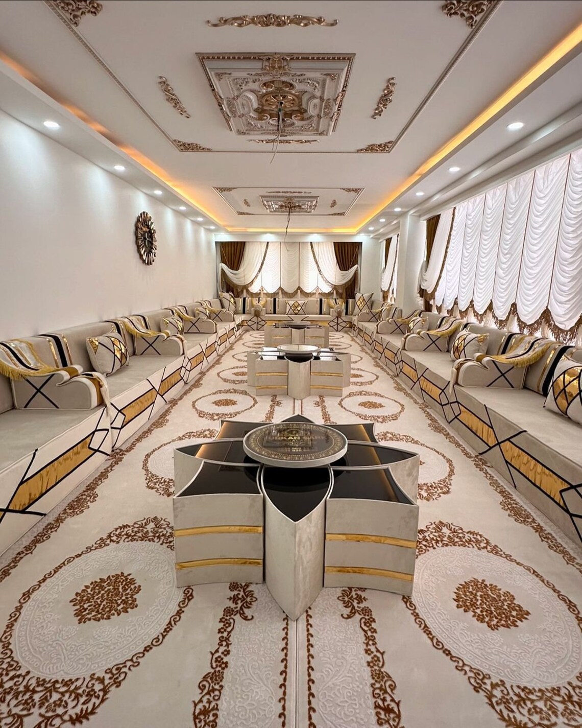 We Make Custom Design Furniture, U Shaped Arabic Sofa Set, Moroccan ...