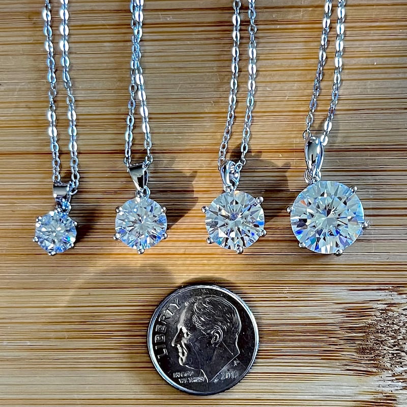 Solitaire Necklace - Etsy