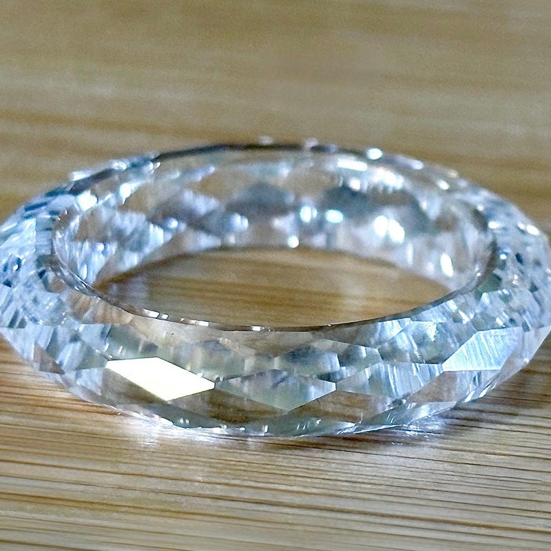 Faceted Wedding Ring - Etsy