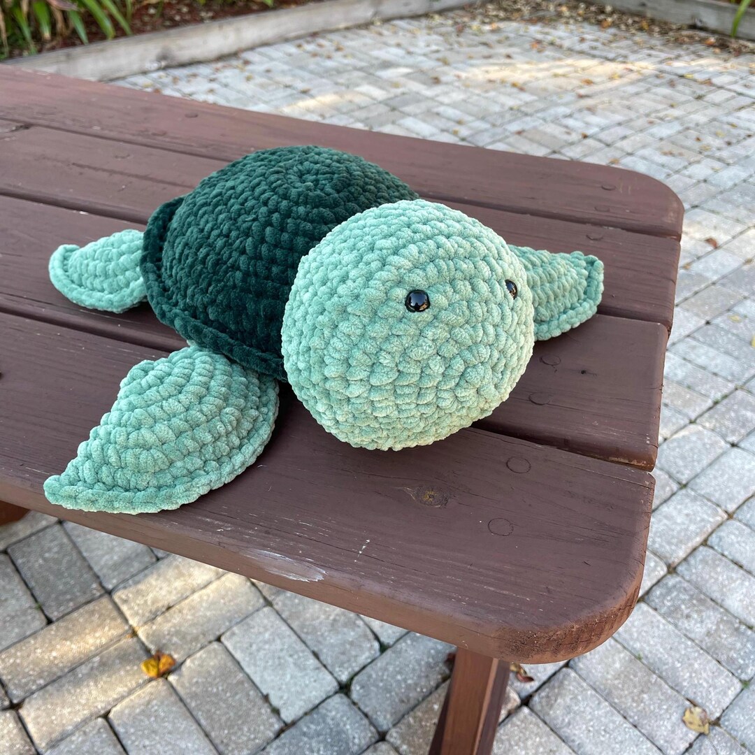 Crochet Turtle Plushie - Etsy
