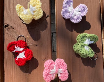 Butterfly Keyring / Butterfly Key Chain / Crochet Butterfly - Etsy