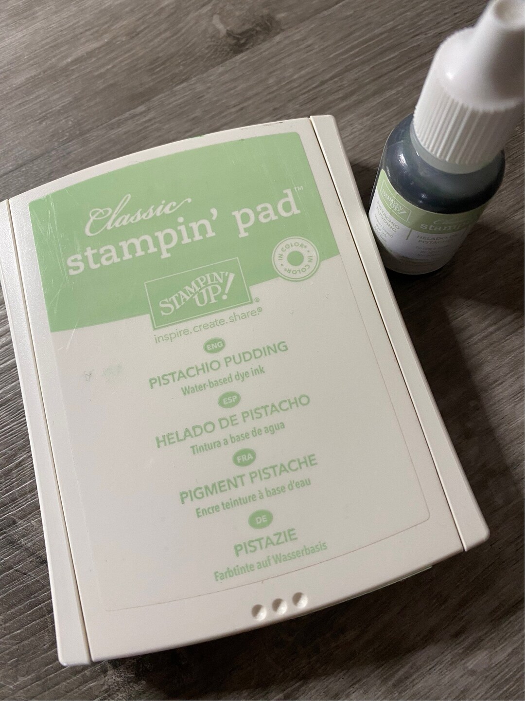 Stampin up Retired Classic Stamp Pad and Reinker Pistachio Pudding - Etsy