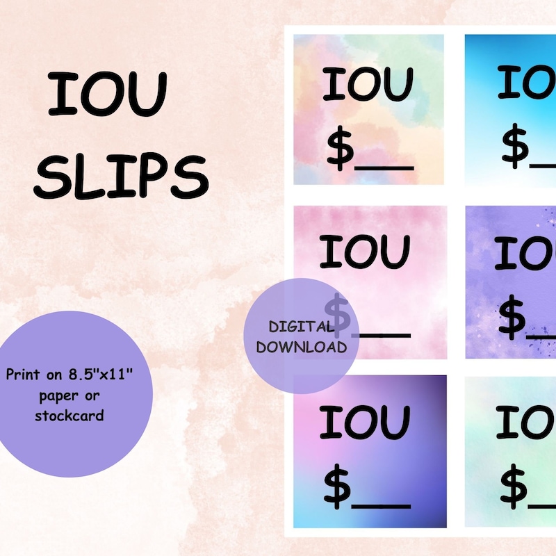 Iou - Etsy UK