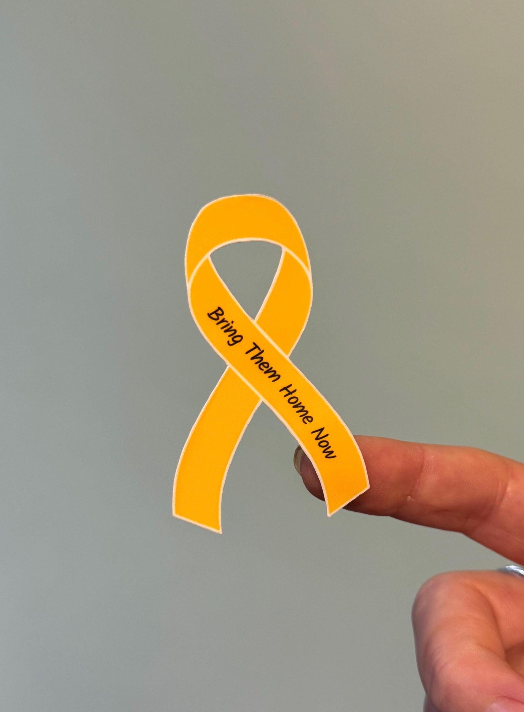 Bring Them Home Now Yellow Ribbon Sticker - Etsy