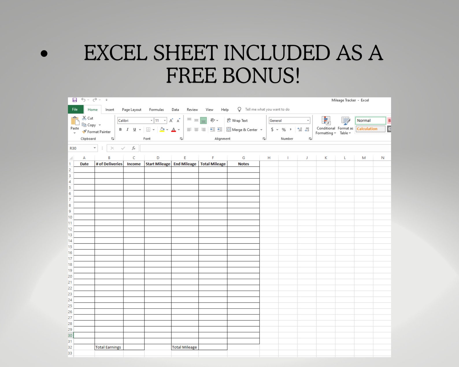 Mileage Tracker Printable, Log Book Planner Taxes, Gig App, Uber Eats ...