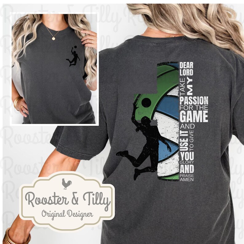 Christian Volleyball Prayer PNG, Faith Athlete Scripture Design, Sports ...