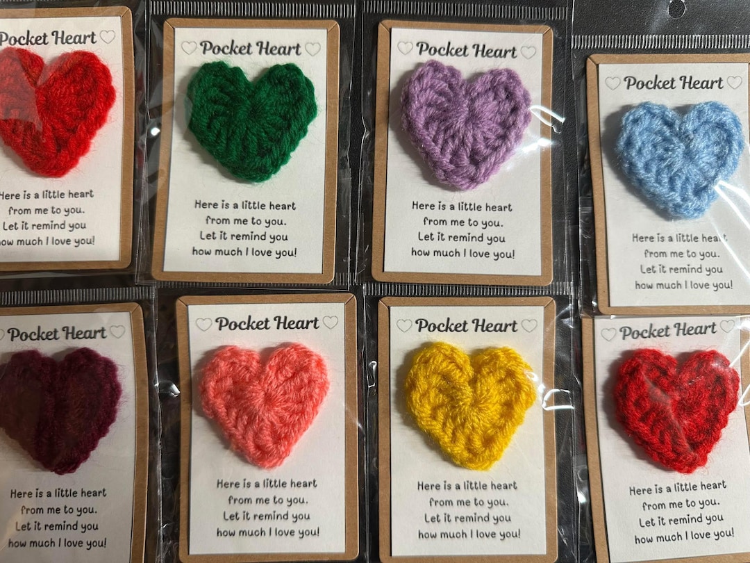 Pocket Heart Template - Etsy