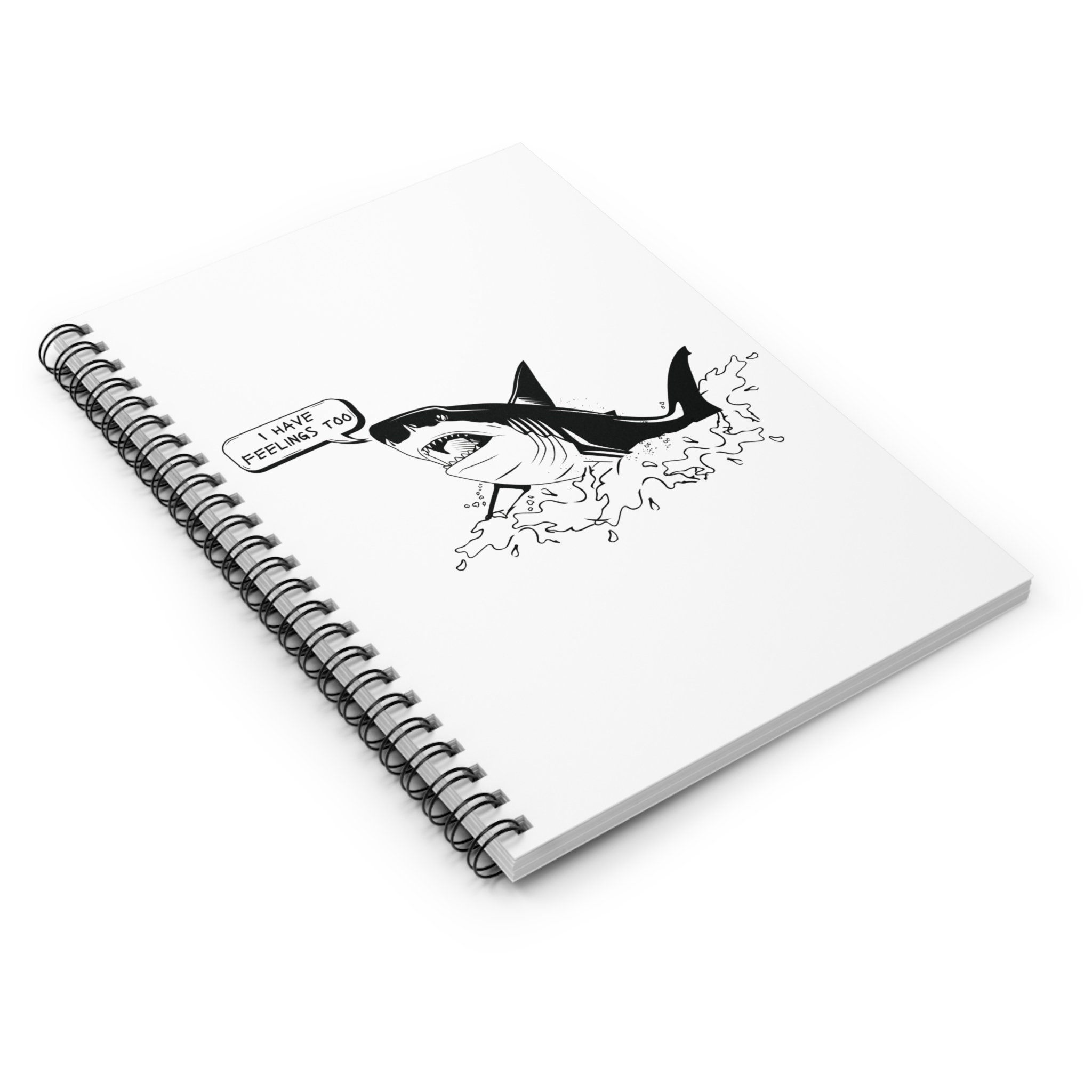 Shark Journal Spiral Bound, Shark Week, Great White Shark, Marine Life ...