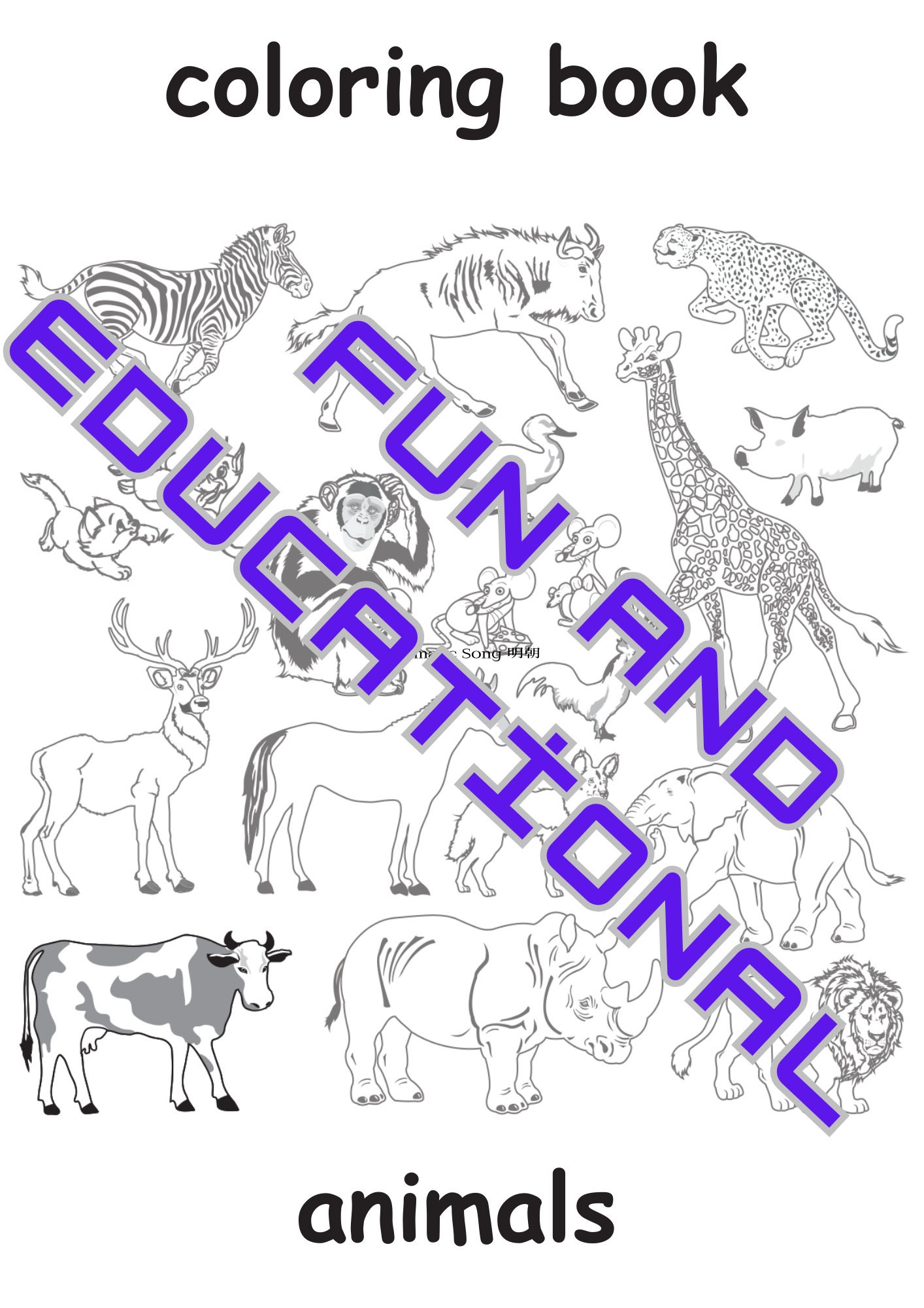 18-piece Animal-themed Digital Coloring Set | Fun and Educational ...