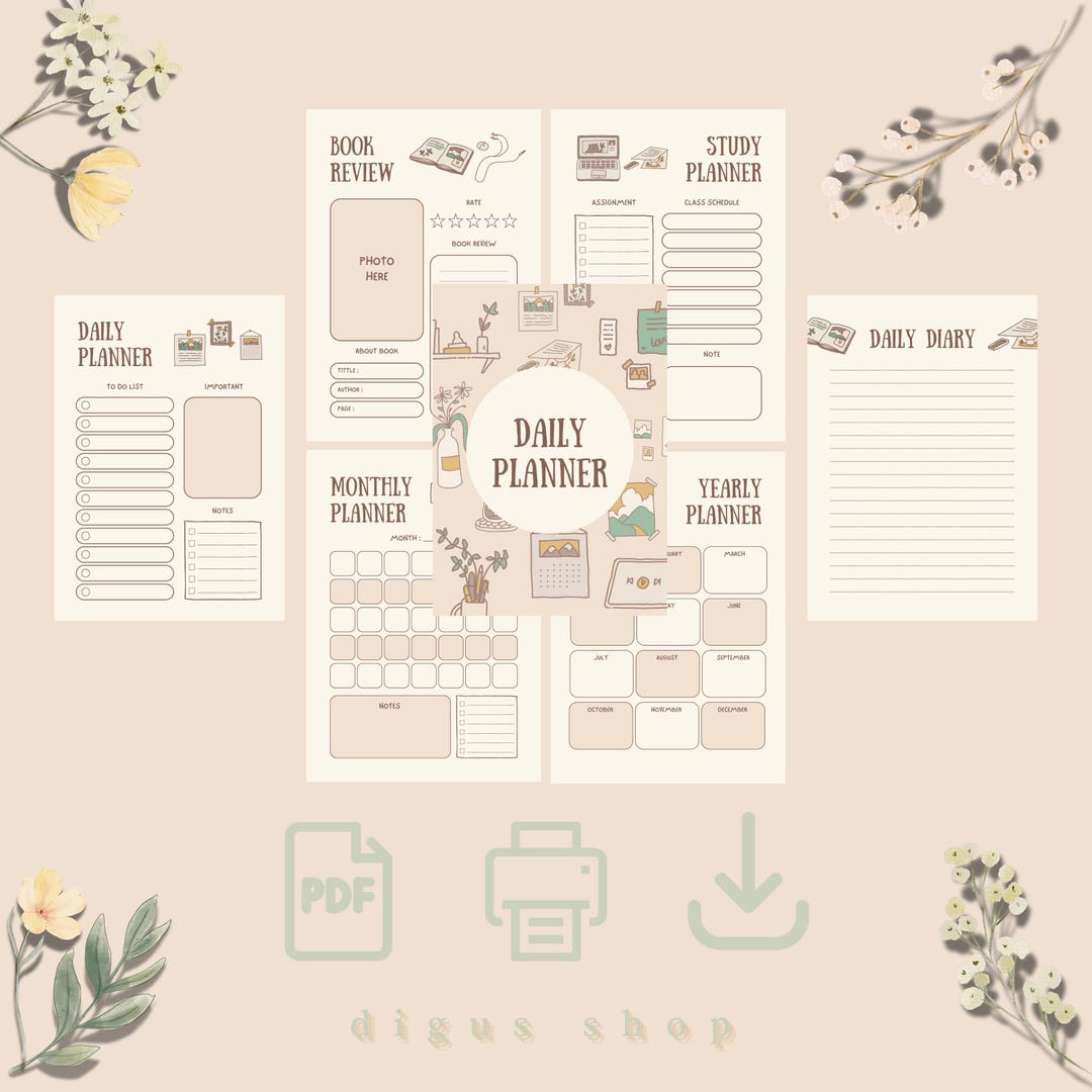 Plan Your Life | Fun and Useful Digital Planner Set - Etsy