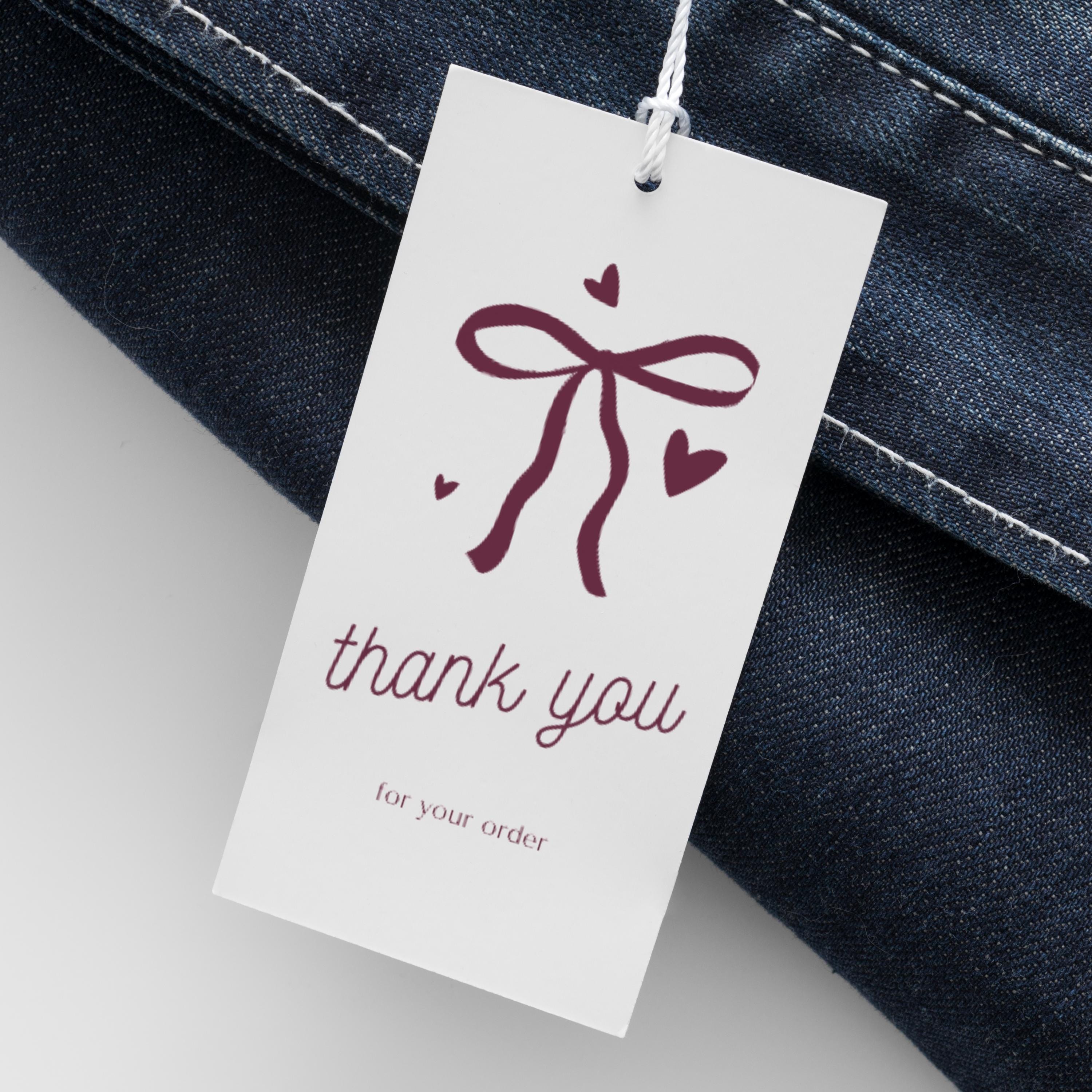 Printable Thank You Tags | Made With Love Labels for Small Business ...