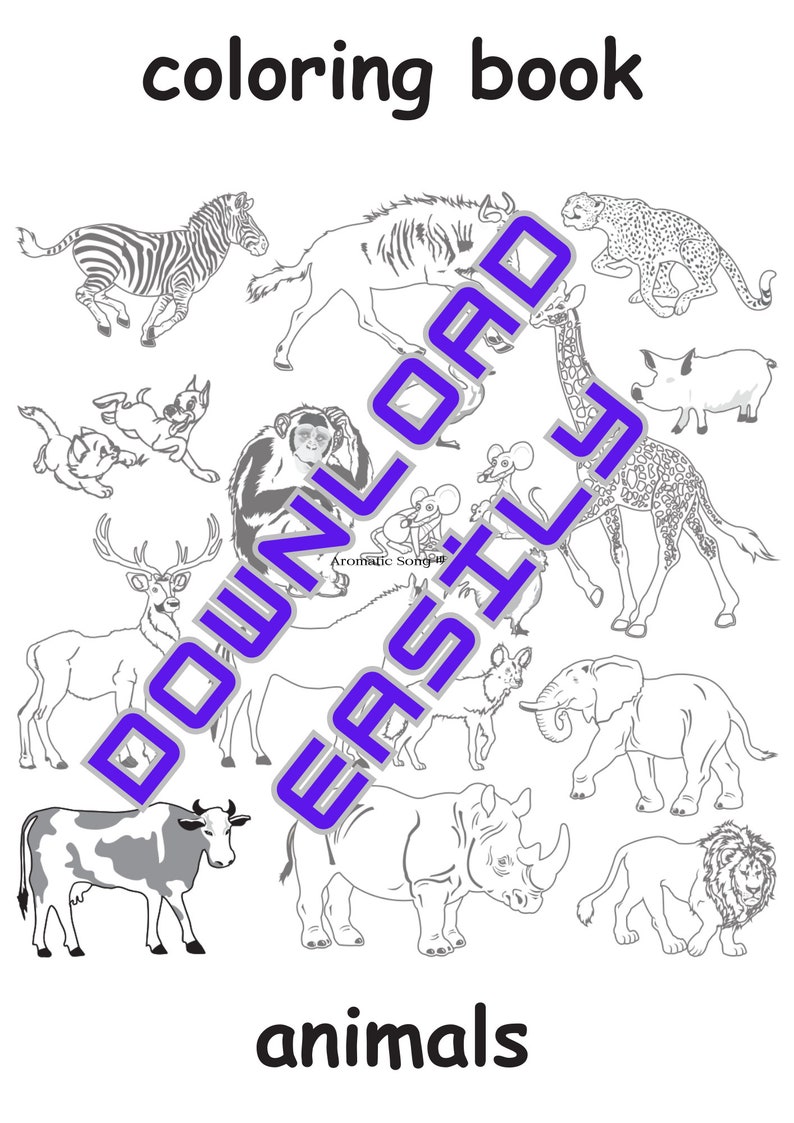 18-piece Animal-themed Digital Coloring Set | Fun and Educational ...