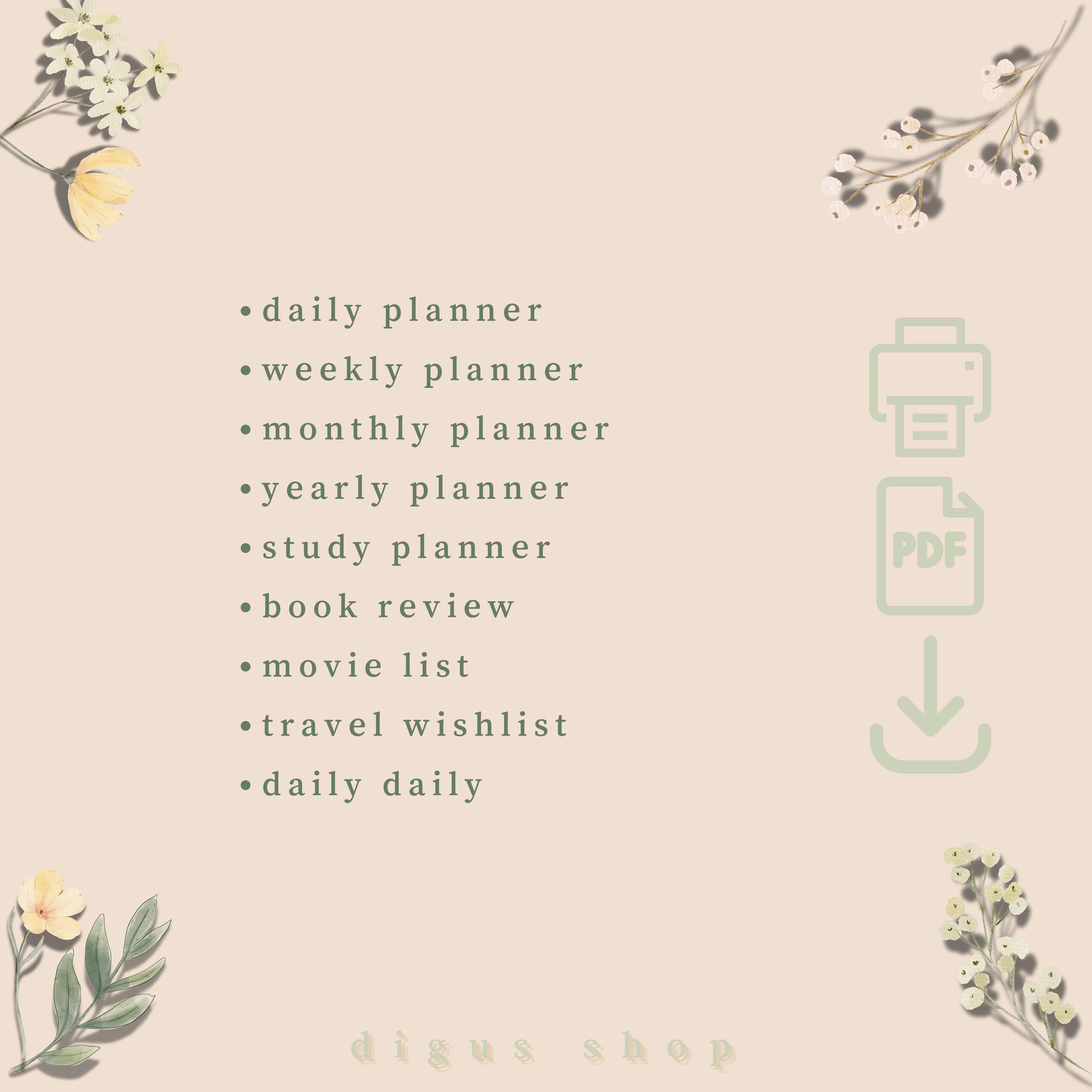 Plan Your Life | Fun and Useful Digital Planner Set - Etsy