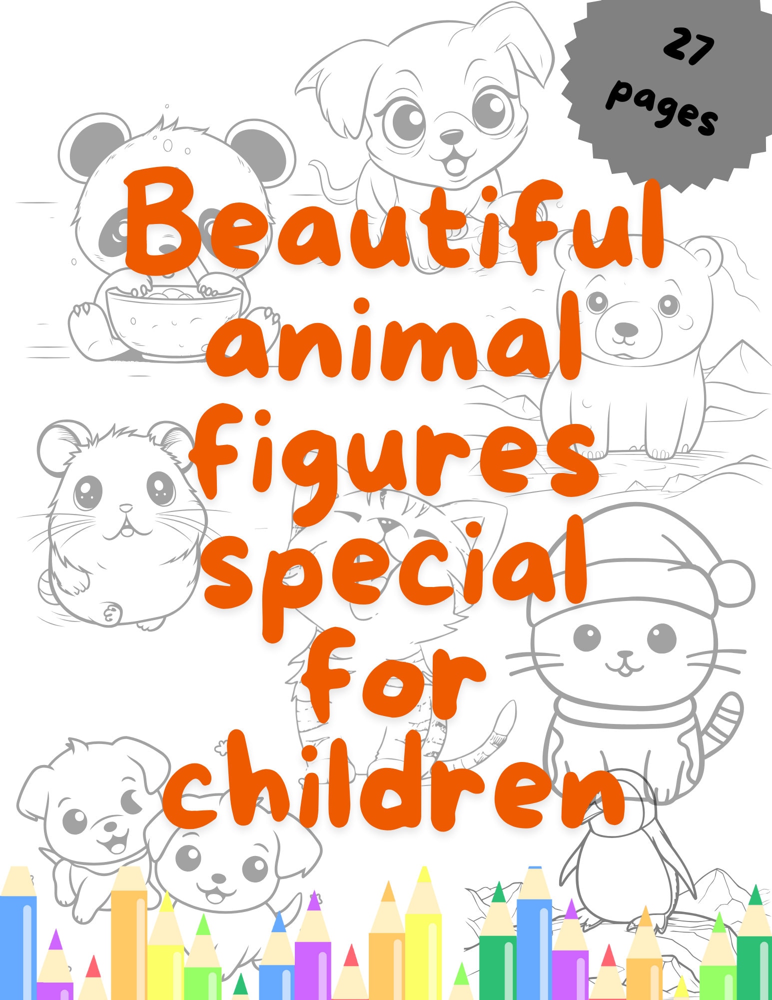 27‑piece Animal Coloring Set – Printable Educational PDF for Kids - Etsy