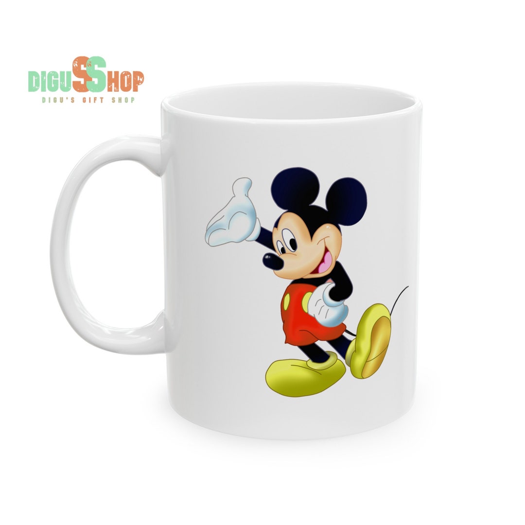 Join the Colorful World of Mickey Mouse Ceramic Mug, 11oz, 15oz - Etsy