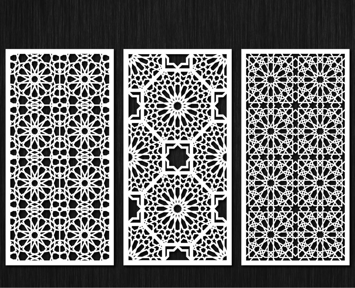 Decorative Wood Panel With Arabic Pattern, Wall Decor, Moroccan ...