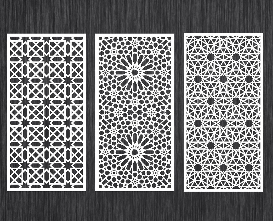 Decorative Wood Panel With Arabic Pattern, Wall Decor, Moroccan ...