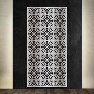 Decorative Wood Panel With Arabic Pattern, Wall Decor, Moroccan ...
