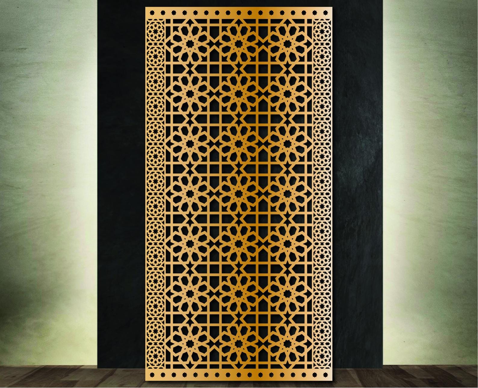 Moroccan-inspired Arabic Pattern Decorative Panel | Islamic Wall Décor ...