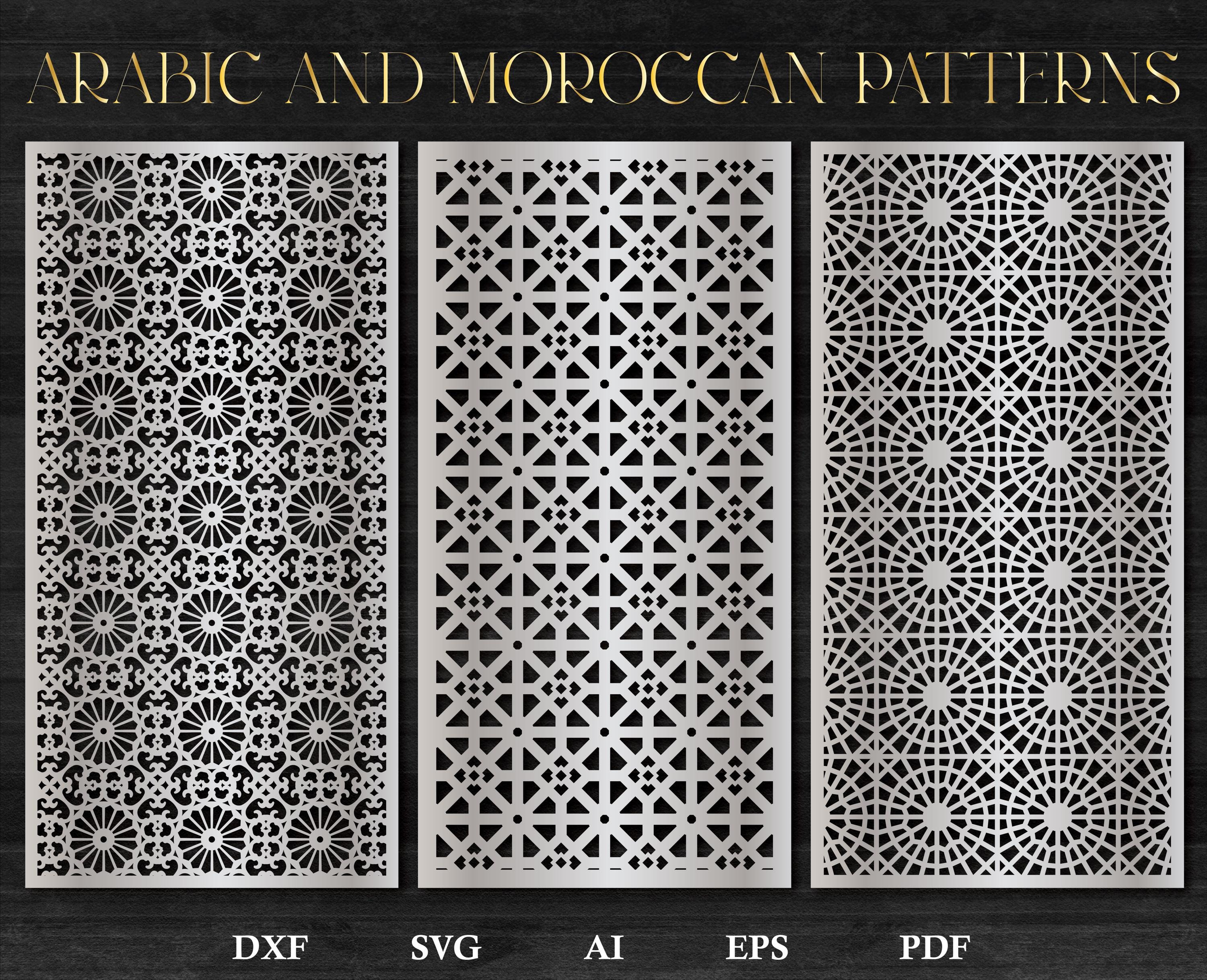 Decorative Wood Panel With Arabic Pattern, Wall Decor, Moroccan ...