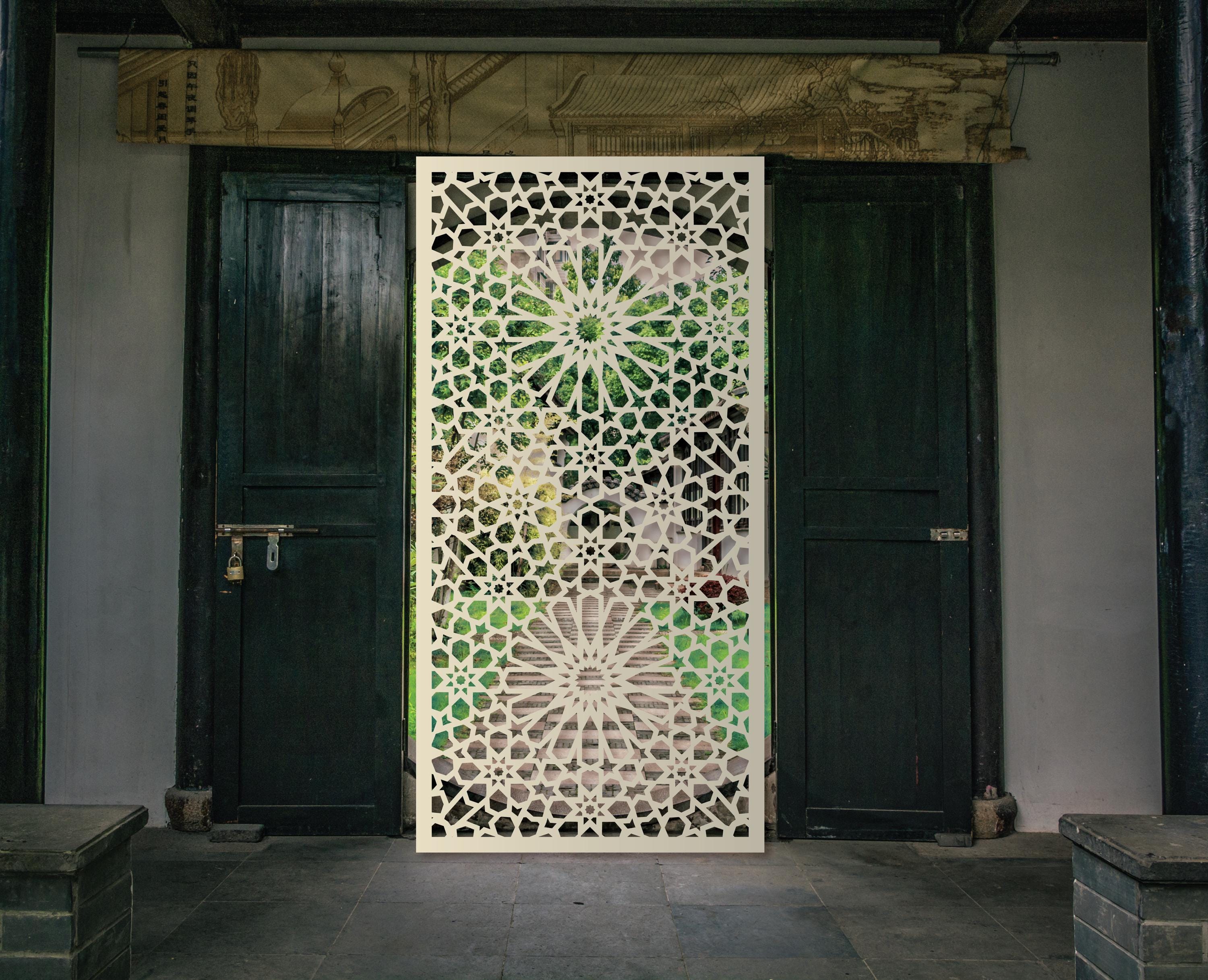 Decorative Panel With Arabic Pattern, Wall Decor, Moroccan Graphics ...