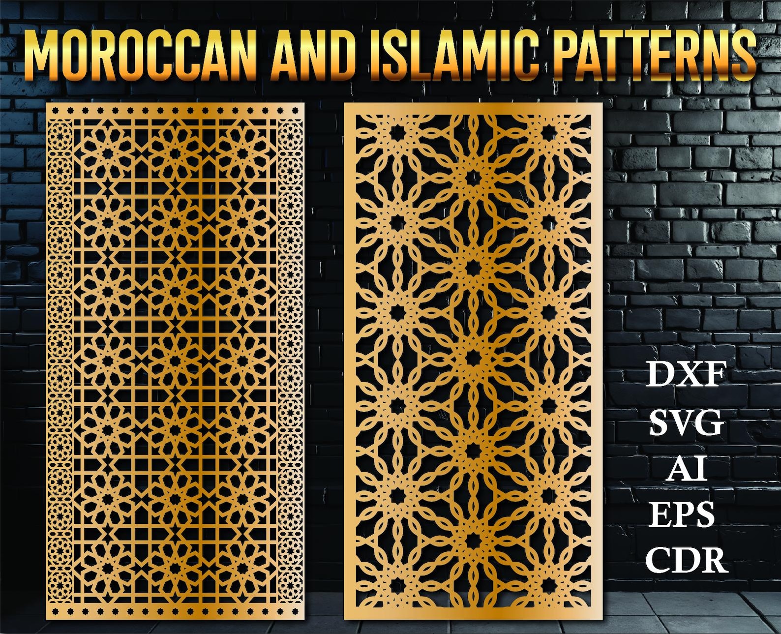 Moroccan-inspired Arabic Pattern Decorative Panel | Islamic Wall Décor ...