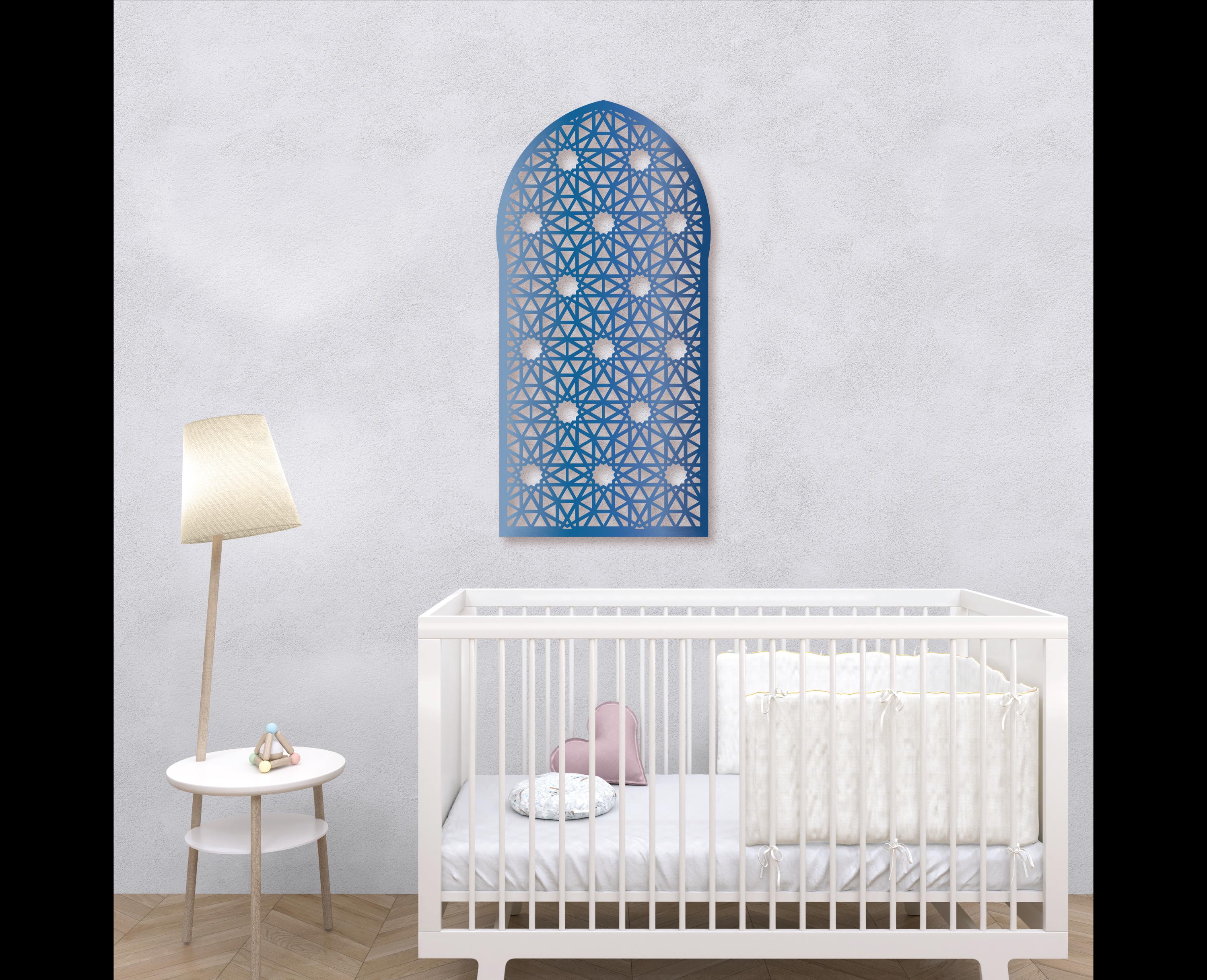 Decorative Wood Panel With Arabic Pattern, Wall Decor, Moroccan ...