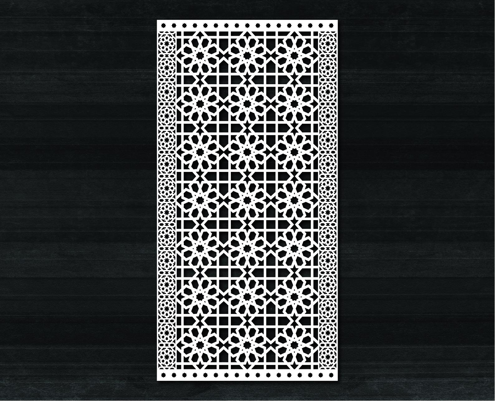 Moroccan-inspired Arabic Pattern Decorative Panel | Islamic Wall Décor ...