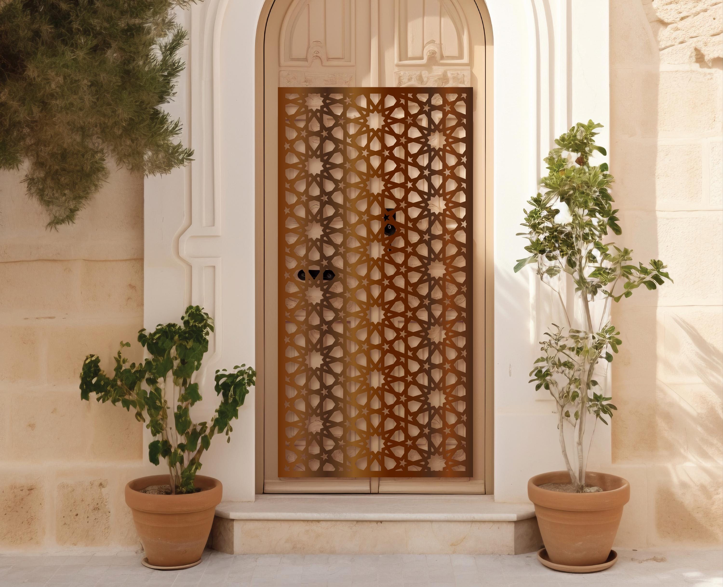 Decorative Panel With Arabic Pattern, Wall Decor, Moroccan Graphics ...