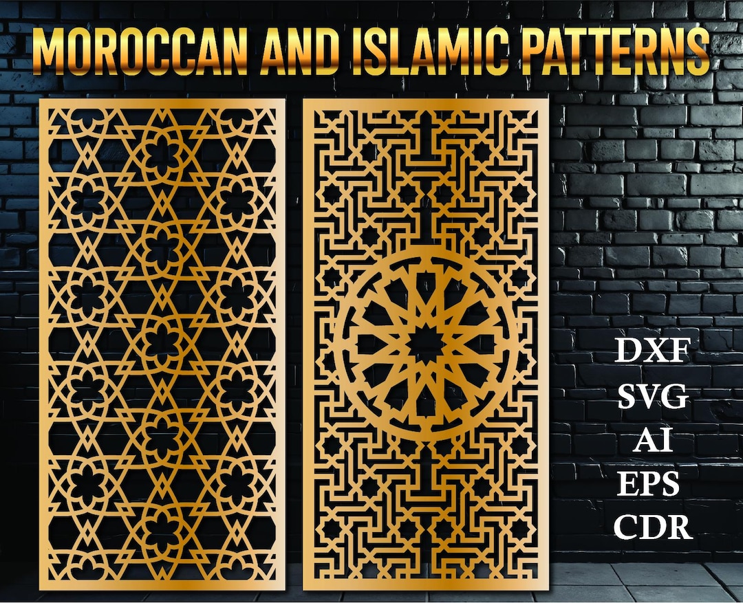 Moroccan-inspired Arabic Pattern Decorative Panel | Islamic Wall Décor ...