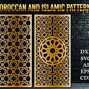 Moroccan-inspired Arabic Pattern Decorative Panel | Islamic Wall Décor ...