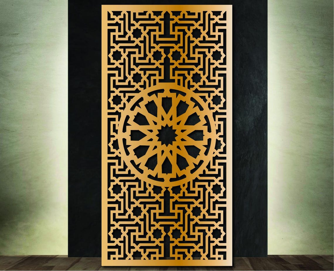 Moroccan-inspired Arabic Pattern Decorative Panel | Islamic Wall Décor ...