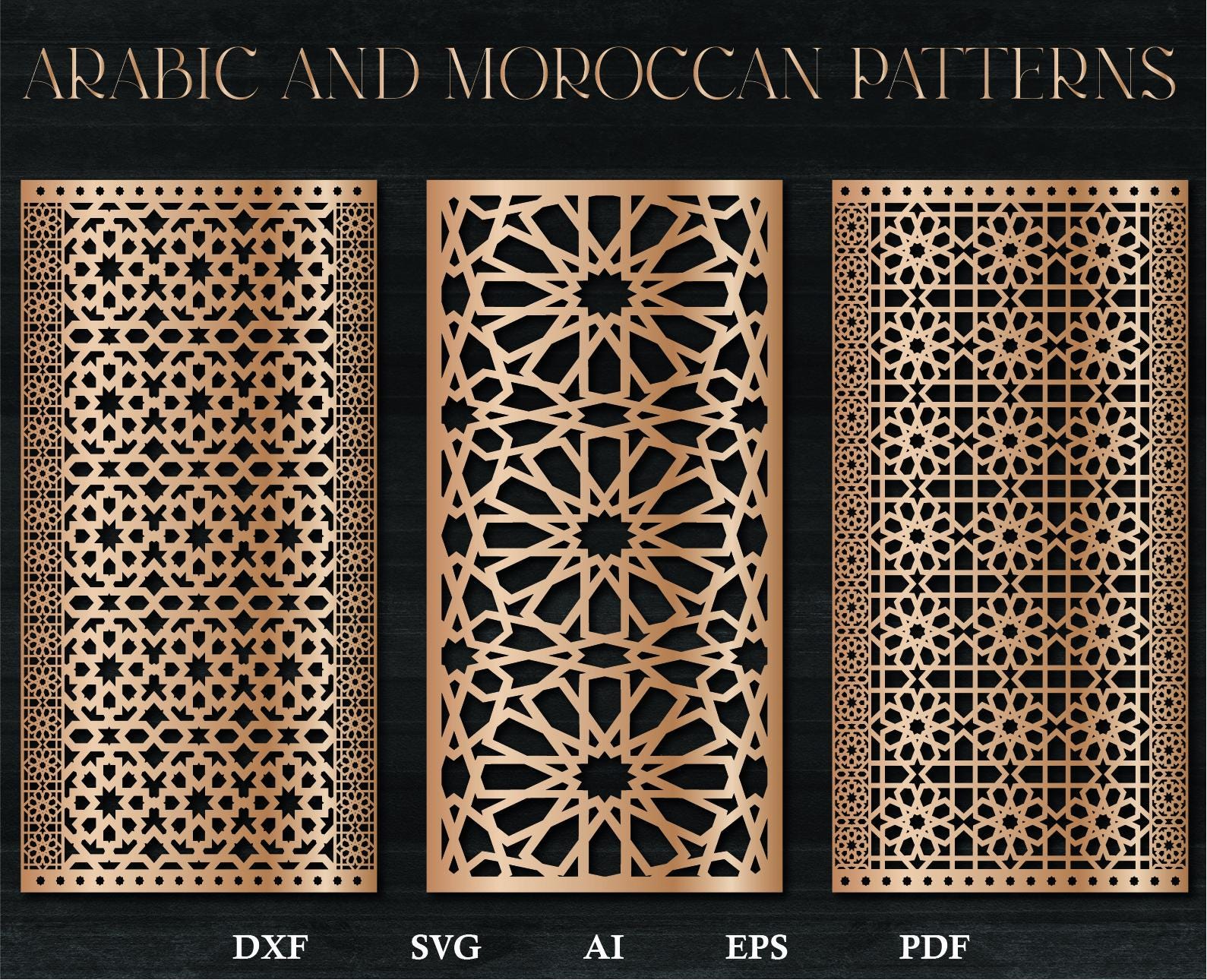 Decorative Wooden Panel With Intricate Arabic Patterns – Moroccan ...