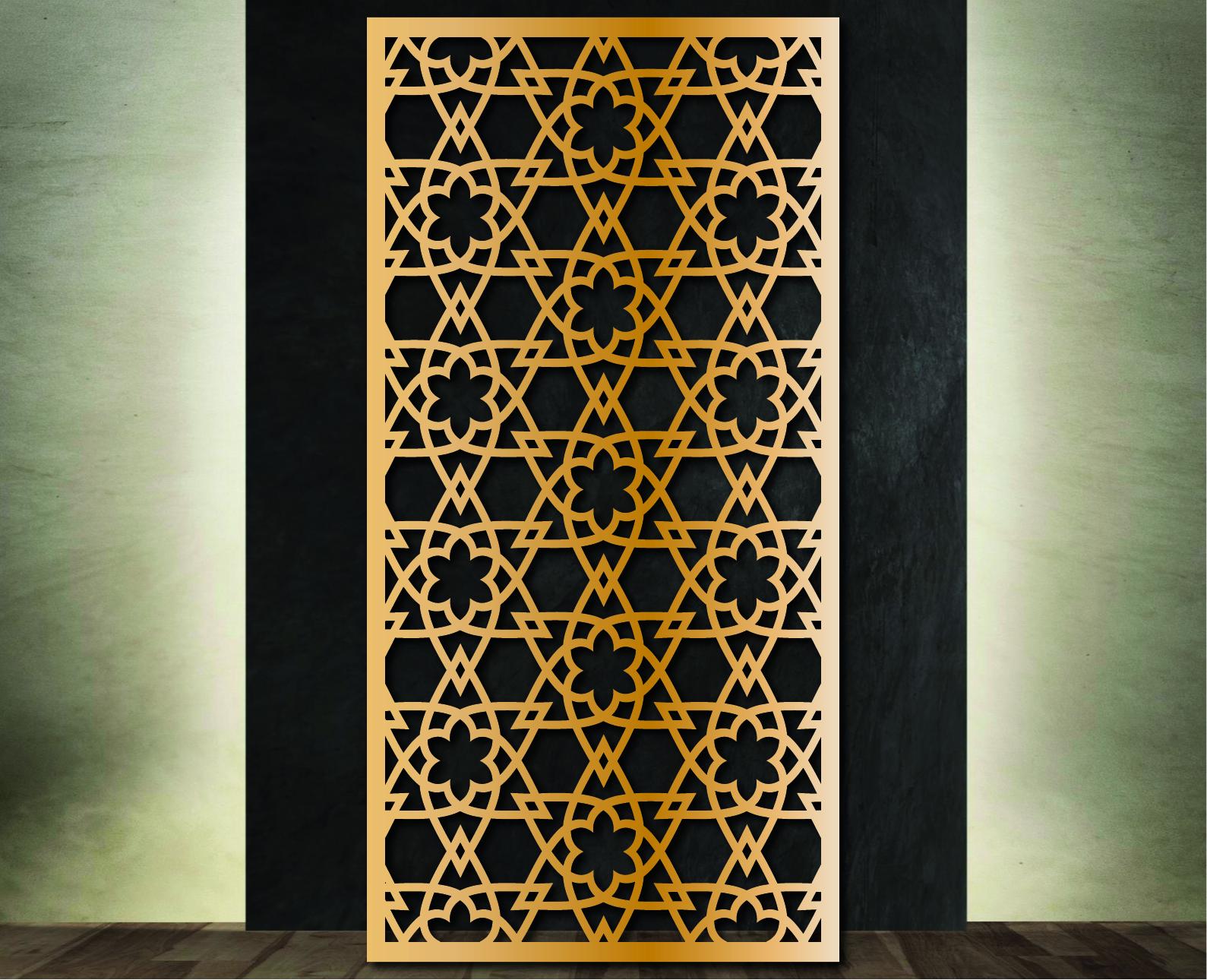 Moroccan-inspired Arabic Pattern Decorative Panel | Islamic Wall Décor ...