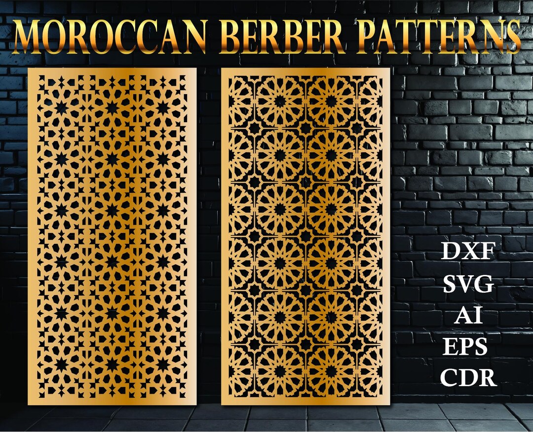 Moroccan-inspired Decorative Panel With Berber Patterns, Islamic ...