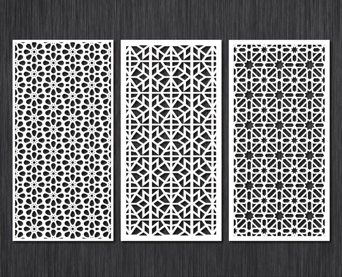 Decorative Wood Panel With Arabic Pattern, Wall Decor, Moroccan ...