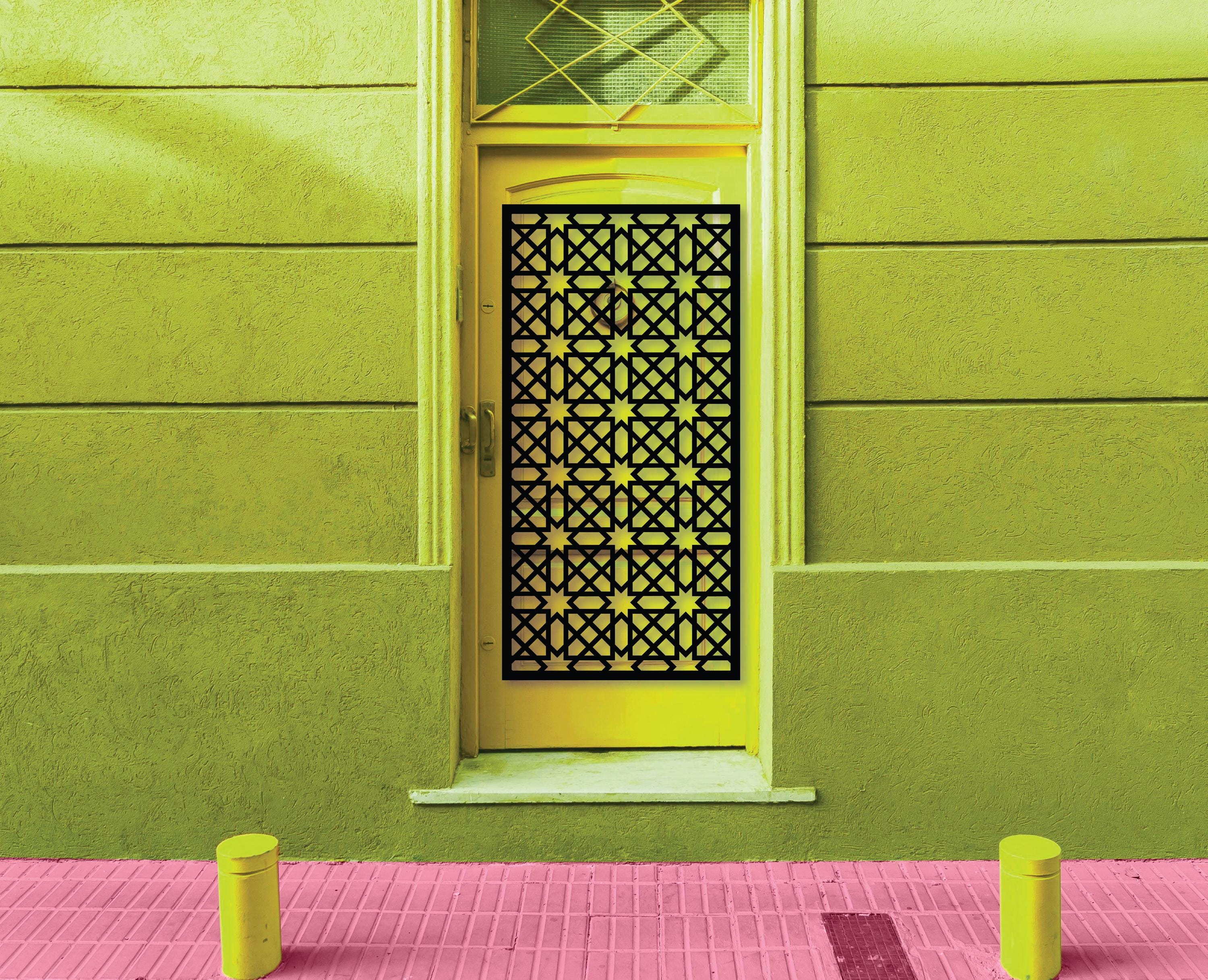 Decorative Panel With Arabic Pattern, Wall Decor, Moroccan Graphics ...