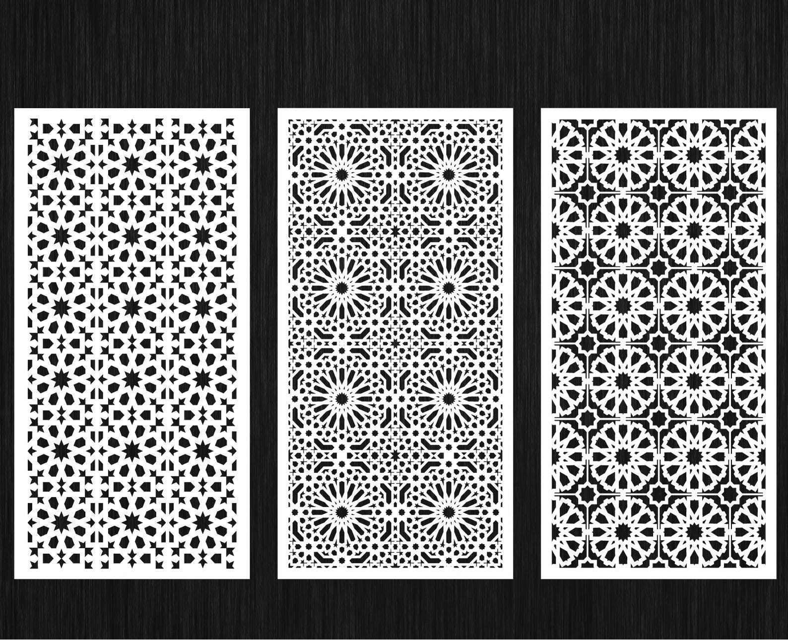 Arabic Pattern Decorative Panel With Moroccan Ornaments & Islamic ...