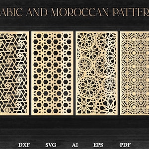 Сollection of 22 Panels With Arabic Moroccan Pattern, Interroom ...