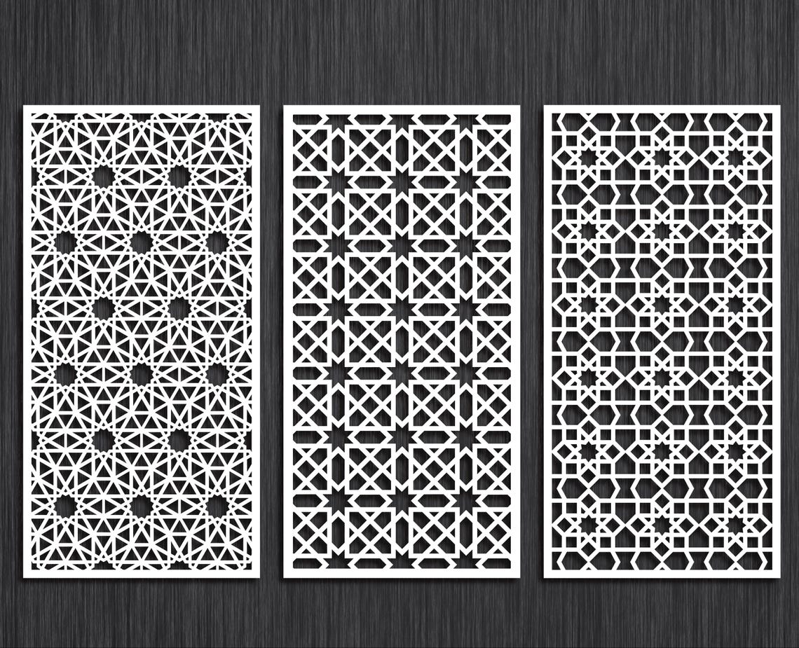 Moroccan-inspired Decorative Wooden Panel | Intricate Arabic Patterns ...