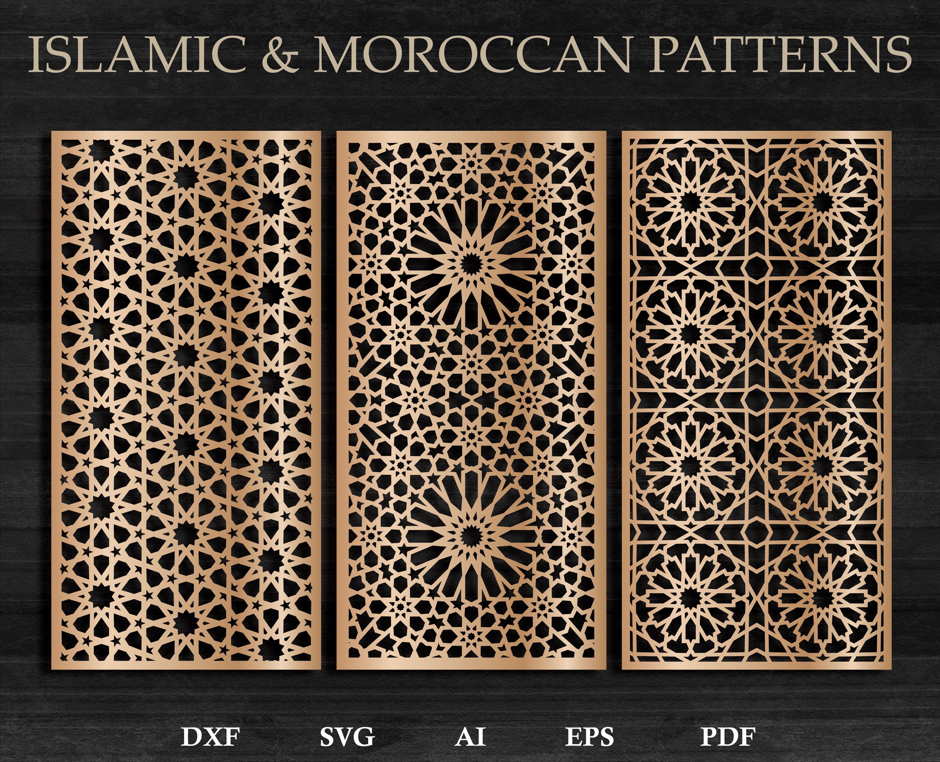 Decorative Wood Panel With Arabic Pattern, Wall Decor, Moroccan ...