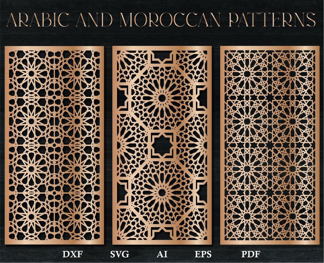 Decorative Wood Panel With Arabic Pattern, Wall Decor, Moroccan ...