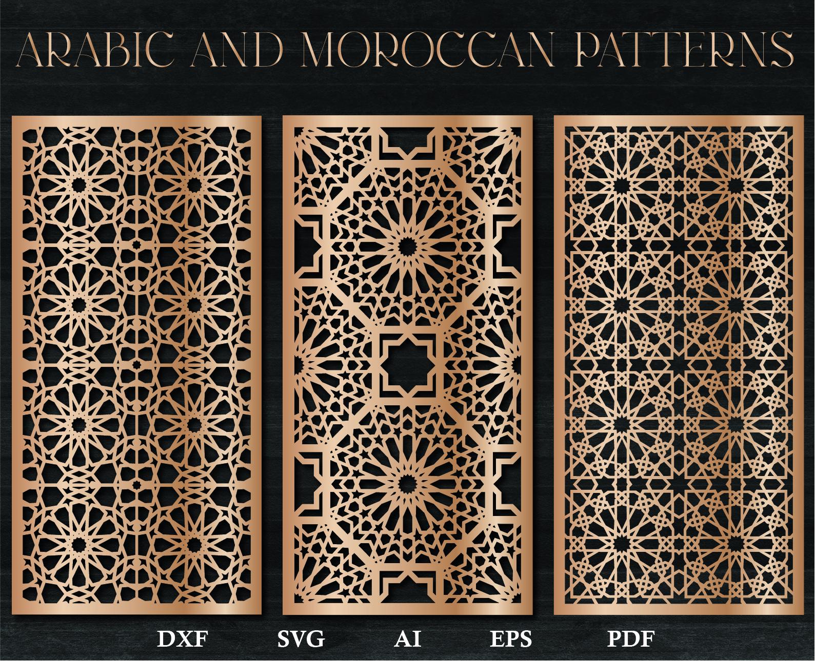 Decorative Wood Panel With Arabic Pattern, Wall Decor, Moroccan ...