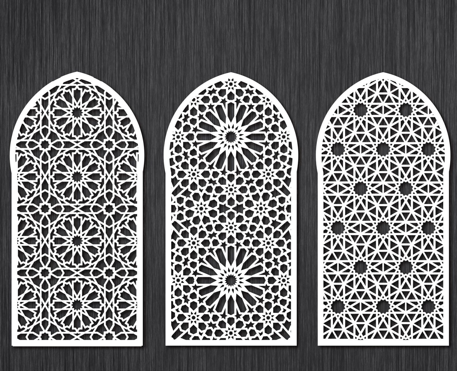 Decorative Wood Panel With Arabic Pattern, Wall Decor, Moroccan ...