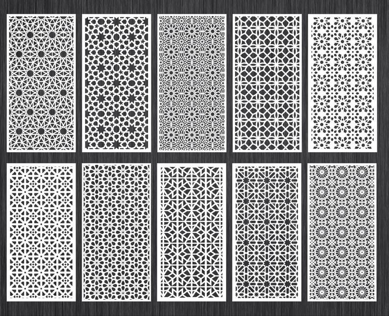 Сollection of 22 Panels With Arabic Moroccan Pattern, Interroom ...