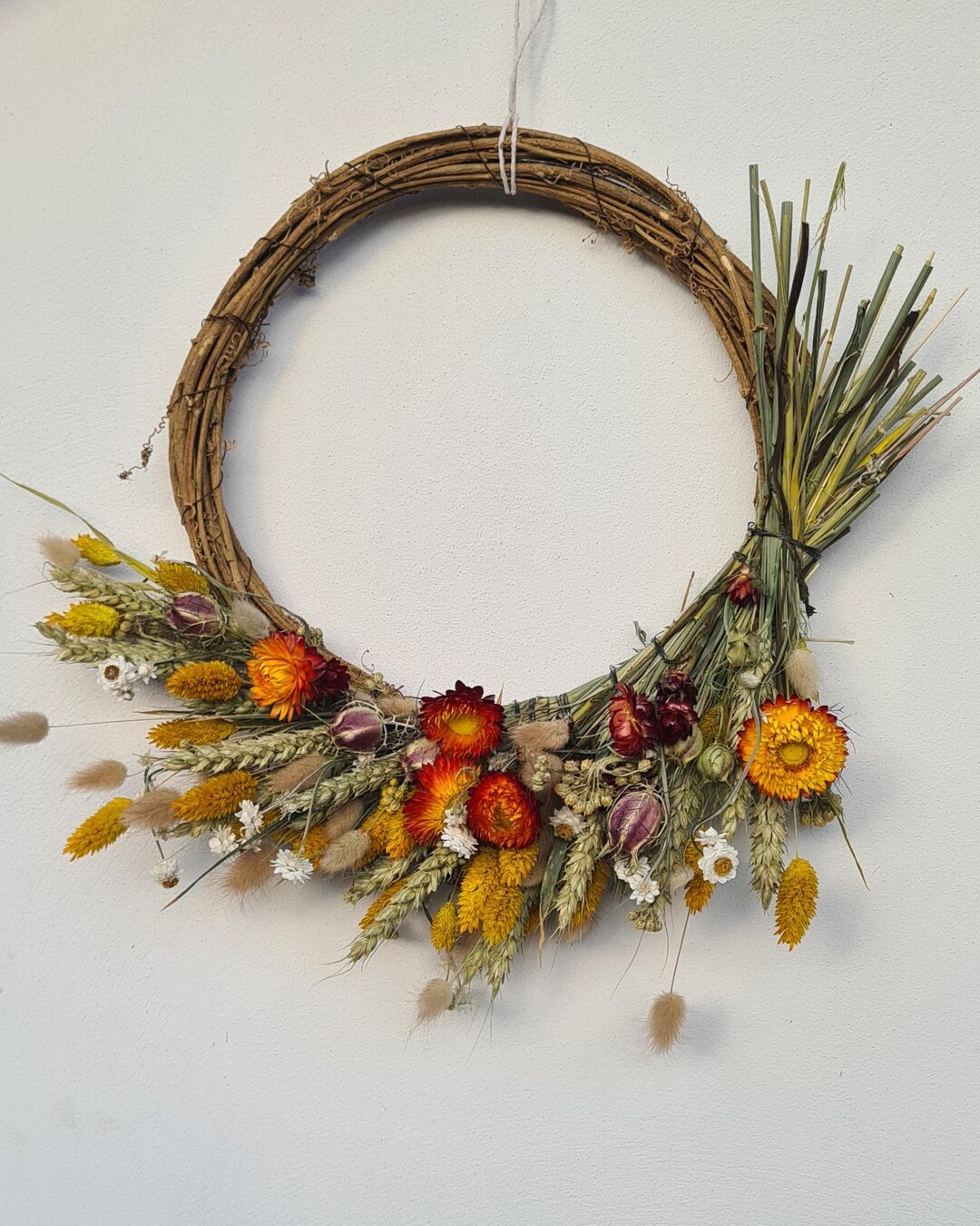 Dried Flower Wreath Making Kit: Autumnal Colours - Etsy