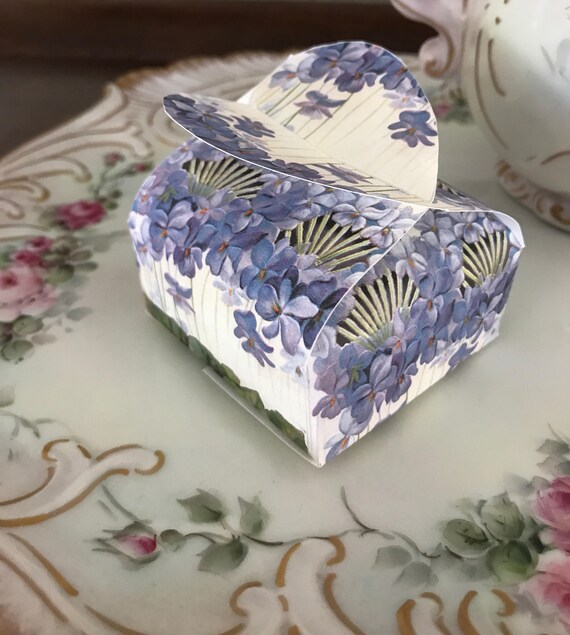 Violets Printable Gift Jewelry Box Template Instant Digital | Etsy