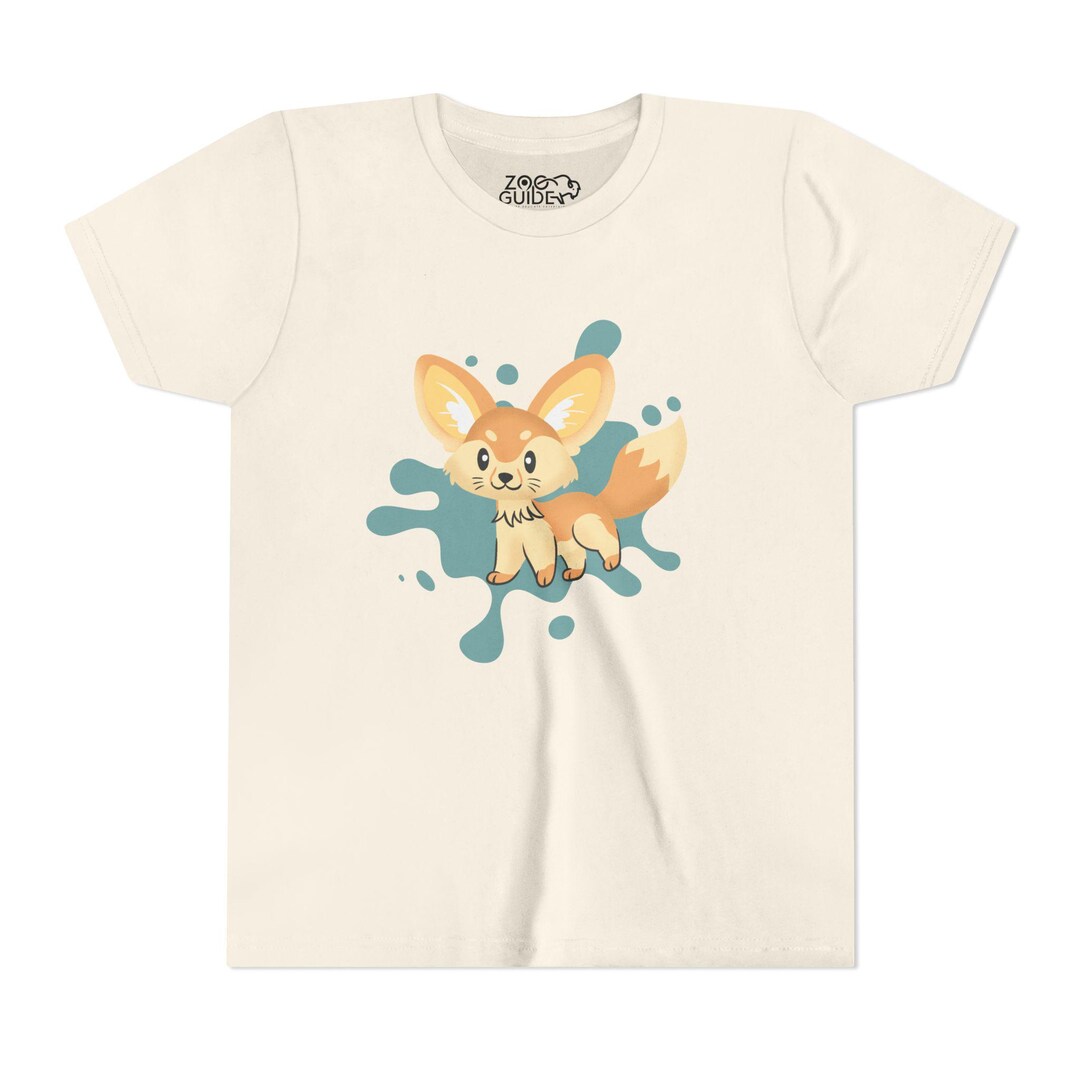 Fennec Fox Color Splash Youth Tee Shirt by Zoo Guide™ - Etsy