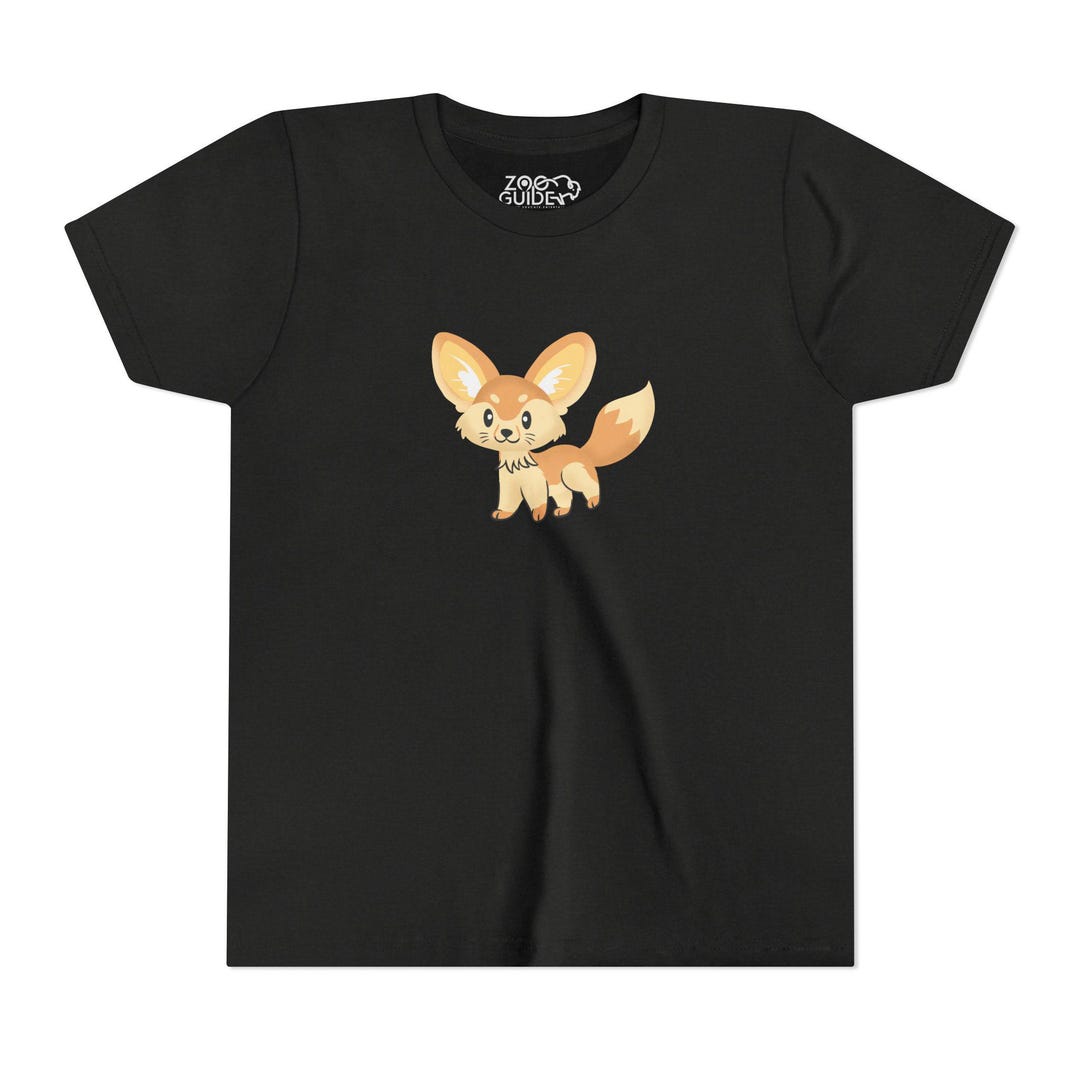 Fennec Fox Prancing Youth Tee Shirt by Zoo Guide™ - Etsy