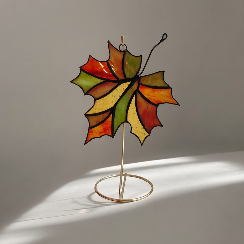 Leaf Stained Glass - Etsy